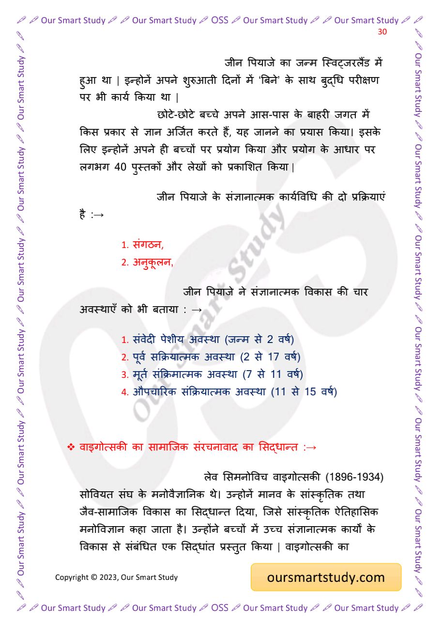 Learning and Teaching (अधिगम तथा सीखना) Notes in Hindi UNIT II